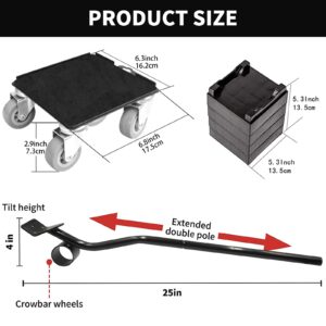 Furniture Moving Tool - Kocuos Upgraded Furniture Dolly for Heavy Objects, Furniture Lifter Tool with Wheel, Max up for 1300 Lbs, Furniture Moving Dolly for Refrigerator/Washing Machine