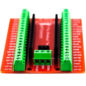 jujinglobal RPi PICO Breakout Board Module Soldered with Terminal Block 3.81mm Compatible with Raspberry PI PICO