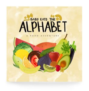 baby eats the alphabet scrapbook | first foods memory book | baby-led weaning journal | gender neutral baby keepsake album | baby-led weaning feeding photo book