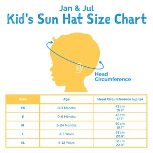 JAN & JUL Adjustable Foldable Toddler Boy UPF Sun-Hat, Breathable Cotton (M: 6-24 Months, Blue Whale)