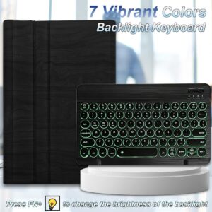 LDSOYIA Lenovo Tab P11 Plus 2021 & P11 2020 Keyboard Case 11 inch [Backlit, TB-J607F TB-J606X], 7 Color Backlights Detachable Wireless Keyboard Protective Case Cover for Lenovo Tab P11 Plus & P11