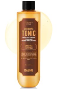 dashu classic style grooming tonic - korean hair tonic for men w/baobab seed oil, phyto zein & abil me 45 mb - lightweight hair styling - volumizing hair serum - scented hair scalp oil (6.76 fl oz)