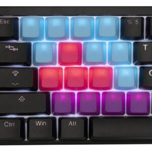 TAI-HAO Blank Rubber Gaming Keycaps : Blank No.5 Compatible with All MX Types Keyboards