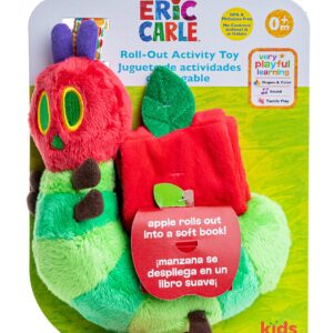 KIDS PREFERRED World of Eric Carle The Very Hungry Caterpillar Roll Out Activity Toy with Teether, Multicolor (55734)