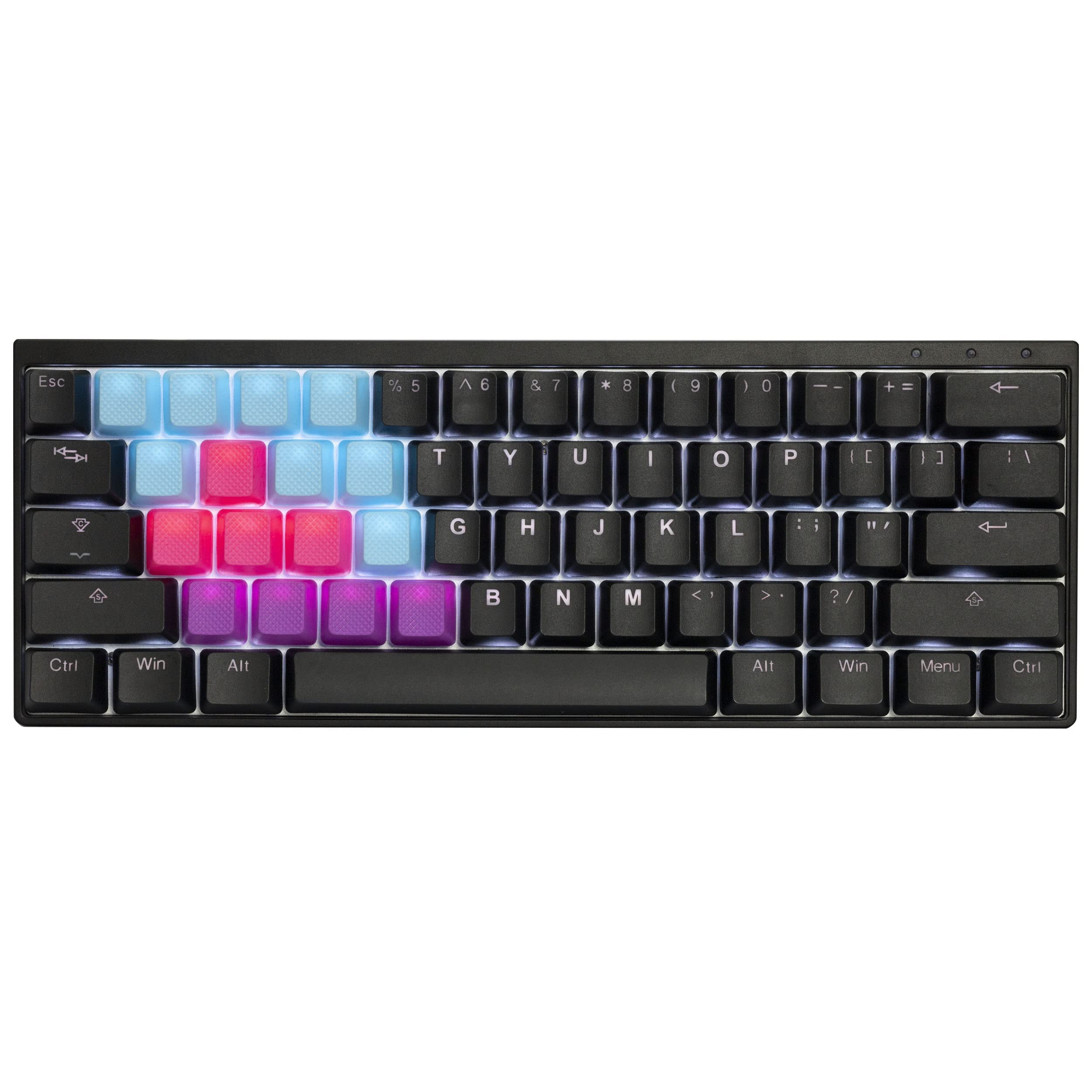 TAI-HAO Blank Rubber Gaming Keycaps : Blank No.5 Compatible with All MX Types Keyboards