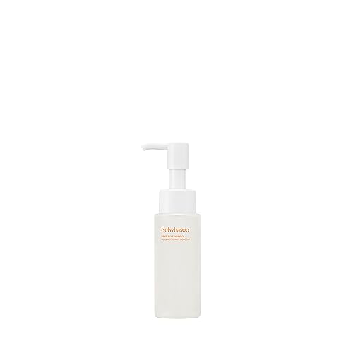 Sulwhasoo Gentle Lightweight, silky texture Korean Double Cleansing oil to melt away Waterproof Makeup, 1.69 fl. oz.