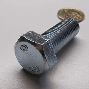 Class 10.9 Zinc Steel Hex Bolts FT M16 x 2 mm x 45 mm Long 5 pcs