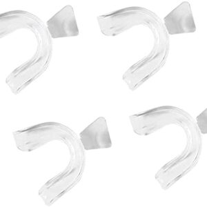 Practical and cleverMouth Guard Silicone Grinding Guard Teeth Whitening Tray Sleeping Gum Shield for Sports Bruxism Bite Guard 4 PCS