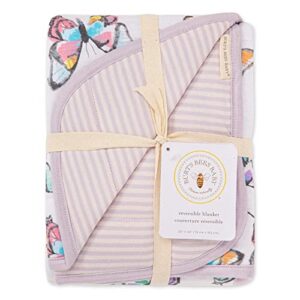 Burt's Bees Baby - Reversible Blanket, Nursery, Stroller & Tummy-Time Organic Jersey Cotton Quilted Infant & Toddler Bedding