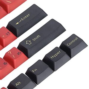 Keyboard Keycaps, Excellent Touch PBT Keycaps Abrasion Resistance for Mechanical Keyboards for Universal PC for Gaming Keyboard for Daily Use