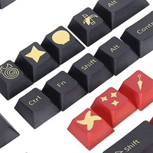 Keyboard Keycaps, Excellent Touch PBT Keycaps Abrasion Resistance for Mechanical Keyboards for Universal PC for Gaming Keyboard for Daily Use