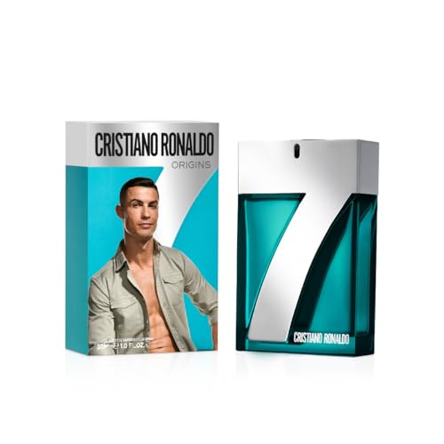 CRISTIANO RONALDO Fragrance For Men - Notes Of Pineapple, Geranium And Patchouli - Light And Subtle Scent - Fresh And Floral Tones - Long Lasting - Attractive Bottle - 1 Oz EDT Spray