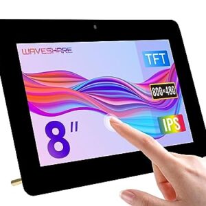 Waveshare 8inch Capacitive Touch Display Compatible with Raspberry Pi 5/4B/3B+/3A+/3B/2B/B+/A+/CM3/3+/4 800×480 Resolution DSI Interface