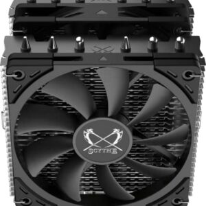 Scythe Fuma 2 Rev.B CPU Air Cooler, Intel LGA1700, LGA1151, AMD AM5/AM4/Ryzen 120mm, Dual Towers, Black Top Cover