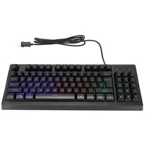 01 02 015 computer accessories, gaming keyboard drainage hole colorful backlight stable reliable for office