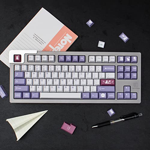 PBT Tuzi Keycaps 138 Keys Cherry Profile Dye Sublimation ANSI Layout for Mechanical Gaming Keyboard Cherry MX Switches