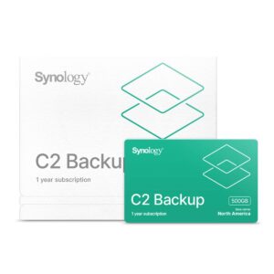 synology c2 cloud backup license: 500gb 1 year