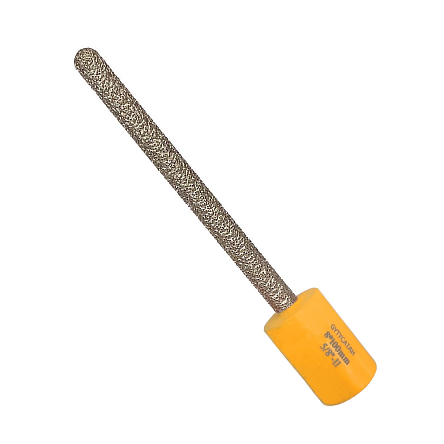 GYTYCATAH Diamond Mortar Raking Bits 5/16" x 4" for Old Mortar Brick Concrete Stone Removal, Diamond Mortar Router, 5/8"-11 Threads (Yellow)