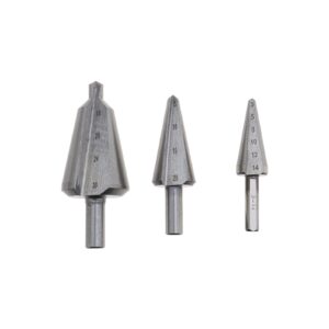 sing f ltd 3pcs cone drill bit set high speed steel drill bit 3-14mm 5-20mm 16-30mm umbrella chamfering cutters wood metal hole opener drilling