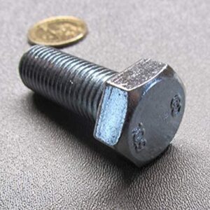 Class 10.9 Zinc Steel Hex Bolts FT M16 x 2 mm x 45 mm Long 5 pcs