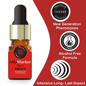 ALFAMARKER Pheromones for Men - Pheromone Oil Perfume for Men 5 ml - Pheromone Cologne for Men Dropper Botle 5 ml