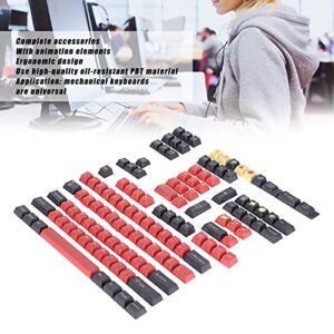 Keyboard Keycaps, Excellent Touch PBT Keycaps Abrasion Resistance for Mechanical Keyboards for Universal PC for Gaming Keyboard for Daily Use