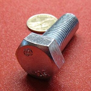 Class 10.9 Zinc Steel Hex Bolts FT M16 x 2 mm x 45 mm Long 5 pcs