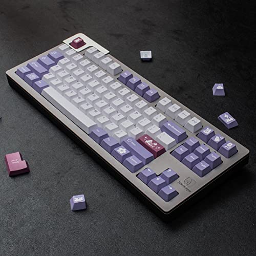 PBT Tuzi Keycaps 138 Keys Cherry Profile Dye Sublimation ANSI Layout for Mechanical Gaming Keyboard Cherry MX Switches