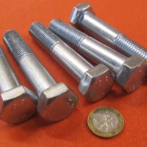 Class 10.9 Zinc Steel Hex Bolts PT M16 x 2 mm x 90 mm Long 5 pcs