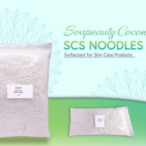 Soapeauty Coconut Oil SCS Noodles Surfactant for Skin Care Products - Sodium Coco Sulfate Noodles for Shampoo Conditioner Set, Soap Making Supplies, Body Lotion - 12 OZ