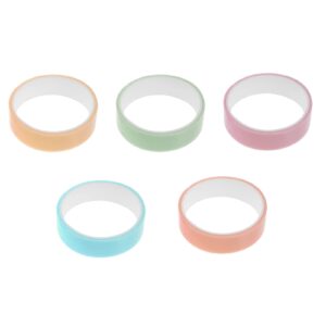 NUOBESTY Tape Rolling Balls Sticky Balls 5 Roll Sticky Ball Tape Candy Colored Decompression Sticky Ball Tape Decompression DIY Ball Style 2 Clear Sticky Tape