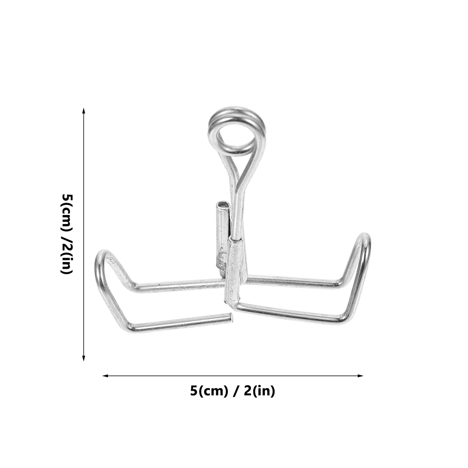 iplusmile Spring Hose Clamp Air Tubing Spring Clips, Lab Mohr Pinchcock Tubing Clamps Flat Jaw Pinchcocks Tubing Clips for Latex Tube Laboratory Supplies for Rubber Hose, 20pcs