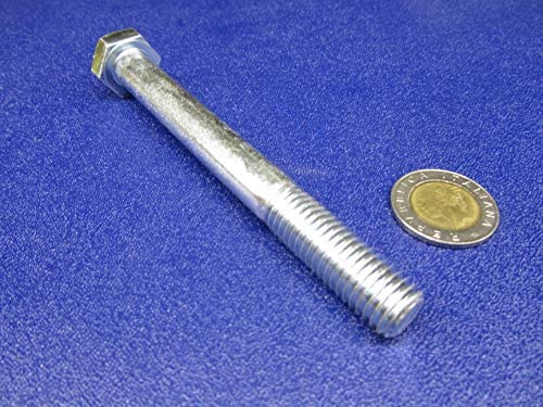 Class 10.9 Zinc Steel Hex Bolts PT M12 x 1.75 mm x 110 mm Long 5 pcs