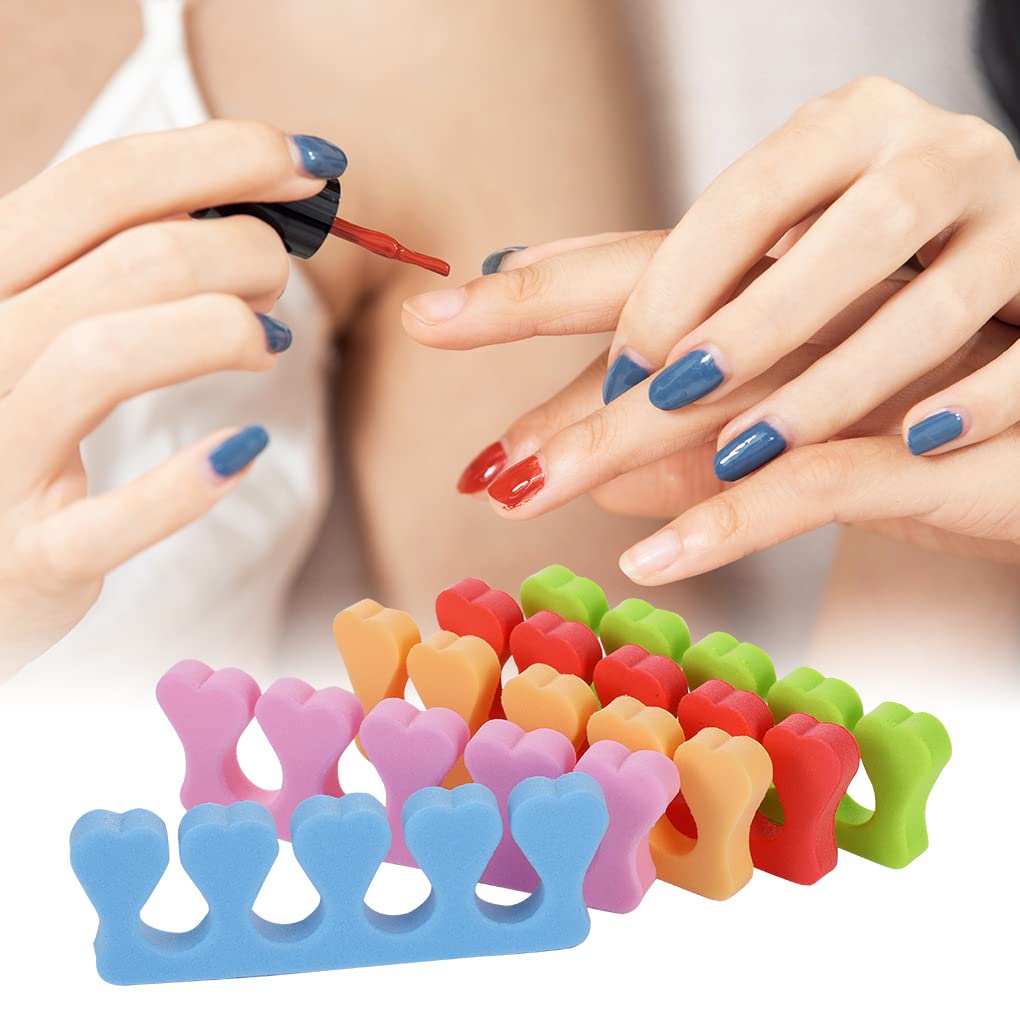 10 Pcs Toe Separators Finger Separators, Soft Sponge Toe Separators Pedicure, Toe Finger Dividers for Women Men Nail Art Pedicure Manicure Polishing Coating Gel Painting Beauty Accessories