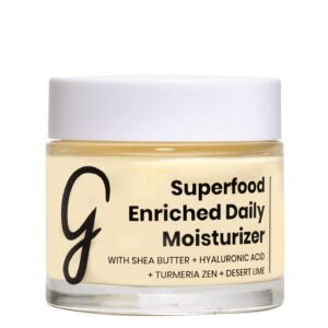 gleamin face cream: shea butter & hyaluronic acid - anti-aging moisturizer for day & night - 1.69 fl oz