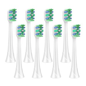 altlau replacement toothbrush heads compatible with philips sonicare toothbrush, click-on replacement brush, 8 pack