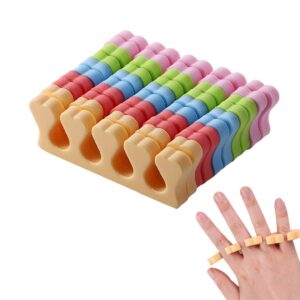 10 pcs toe separators finger separators, soft sponge toe separators pedicure, toe finger dividers for women men nail art pedicure manicure polishing coating gel painting beauty accessories