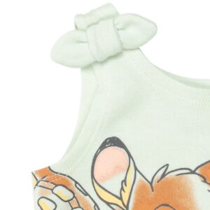 Disney Classics Bambi Newborn Baby Girls Cuddly Sleeveless Romper & Headband Green 3-6 Months