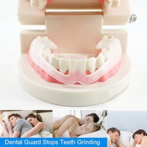 Qiningxia Snoring ive Cover Grinding Teeth Guard for Children Adults, Transparent, Medium