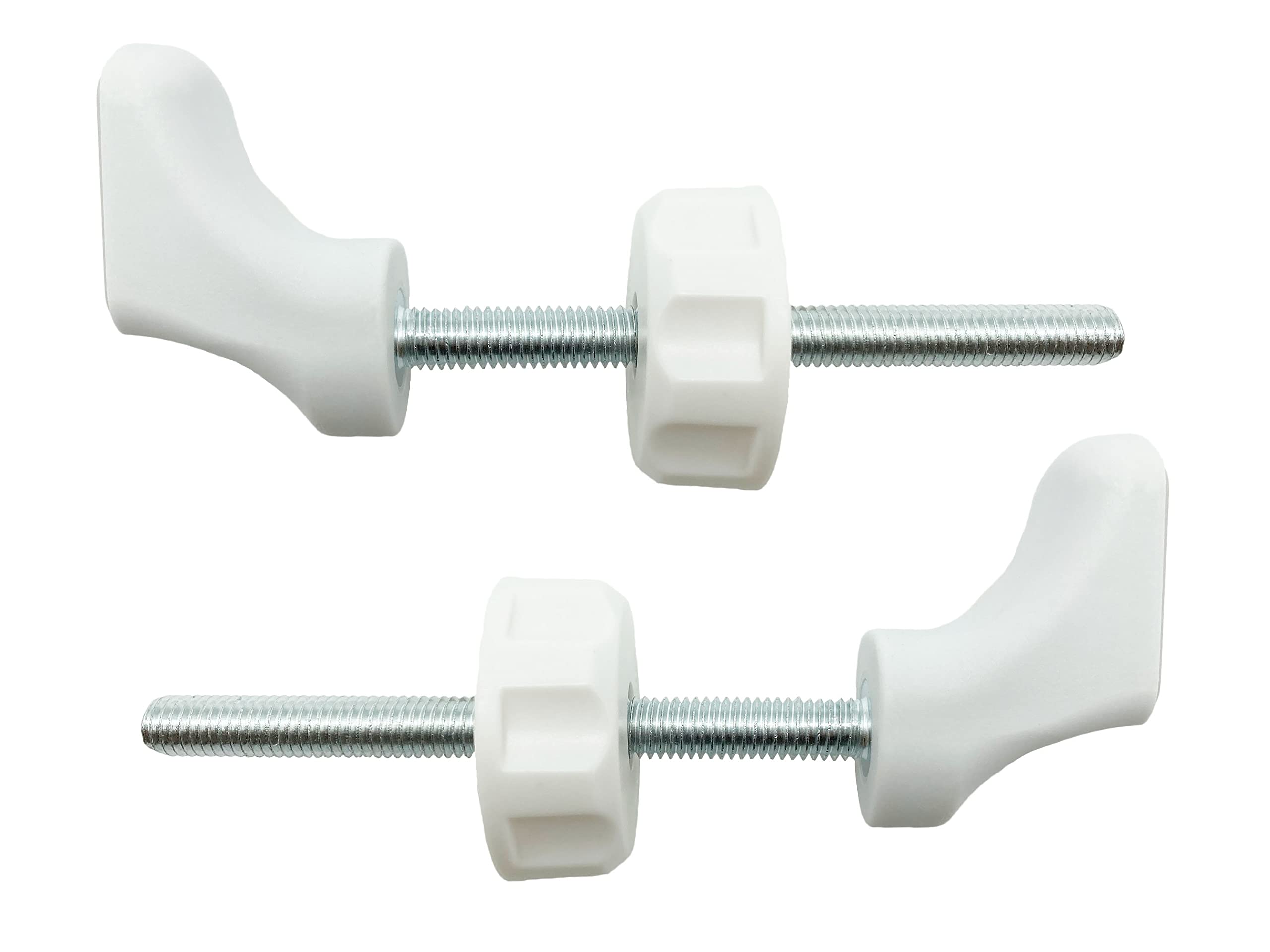 Baby Gate Guru M8 (8mm) Quarter Round Spindle Rod Adapter 2 Pack for Pressure Mounted Baby and Pet Safety Gates (8mm, White)