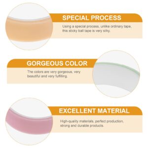 NUOBESTY Tape Rolling Balls Sticky Balls 5 Roll Sticky Ball Tape Candy Colored Decompression Sticky Ball Tape Decompression DIY Ball Style 2 Clear Sticky Tape