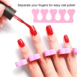 10 Pcs Toe Separators Finger Separators, Soft Sponge Toe Separators Pedicure, Toe Finger Dividers for Women Men Nail Art Pedicure Manicure Polishing Coating Gel Painting Beauty Accessories