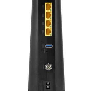 Zoom 5350 Cable Modem/Router with DOCSIS 3.0 Speed Black (Renewed)