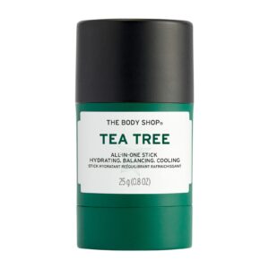 the body shop tea tree all-in-one stick – hydrating, balancing, cooling – for oily, blemished skin – 0.8 oz