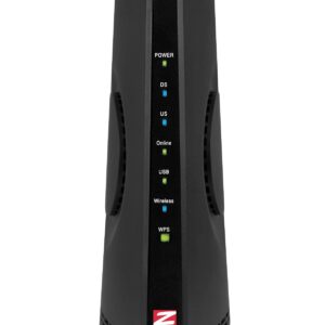 Zoom 5350 Cable Modem/Router with DOCSIS 3.0 Speed Black (Renewed)