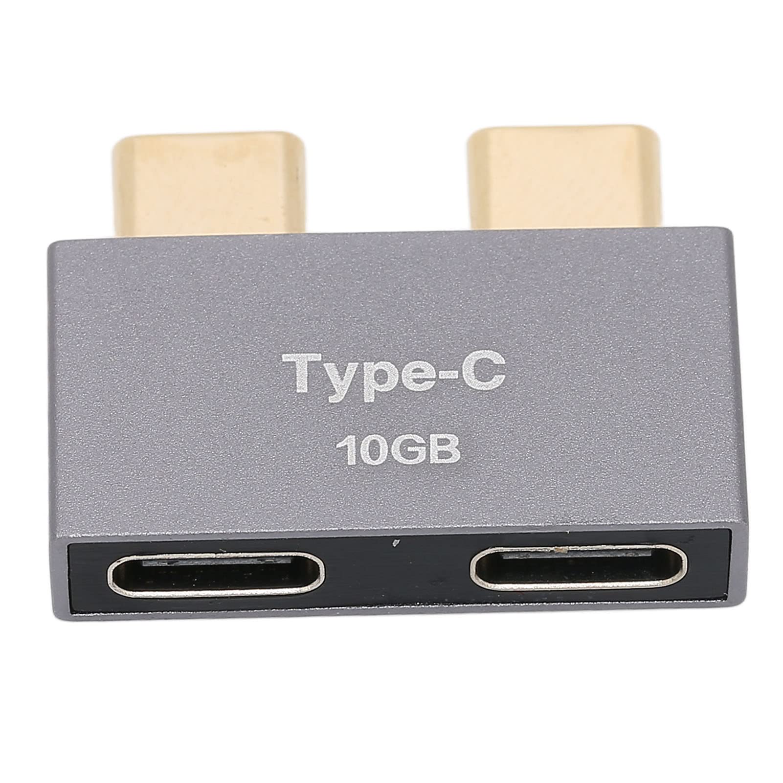 USB C Hub, Mini Type‑C Adapter Type‑C Expansion Dock Adapter for Thunderbolt 3 USB Adapter 10Gbps Aluminum Alloy Type‑C Adapter Data Extender Hub(Type-C Revolution to Type-C