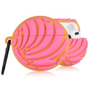 mulafnxal for airpod 3 3rd generation case cute cartoon 3d kawaii unique silicone cover funny fashion fun cool food design stylish cases women girls boys teen for airpods 3 (2021) (pk bread)