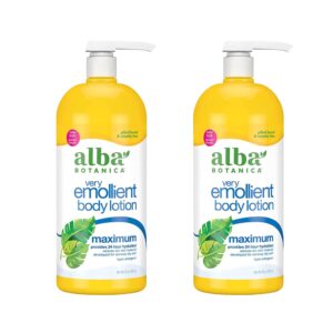 alba botanica very emollient body lotion, maximum dry skin formula, 12 oz