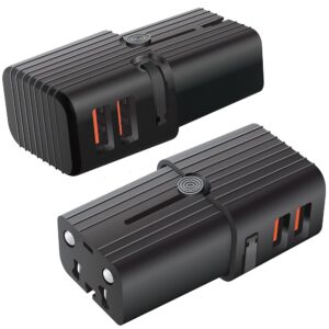 dual universal usb adapter works for jbl tour pro+ tws for worldwide power and travel between us/eu/cn/aus/nz/uk