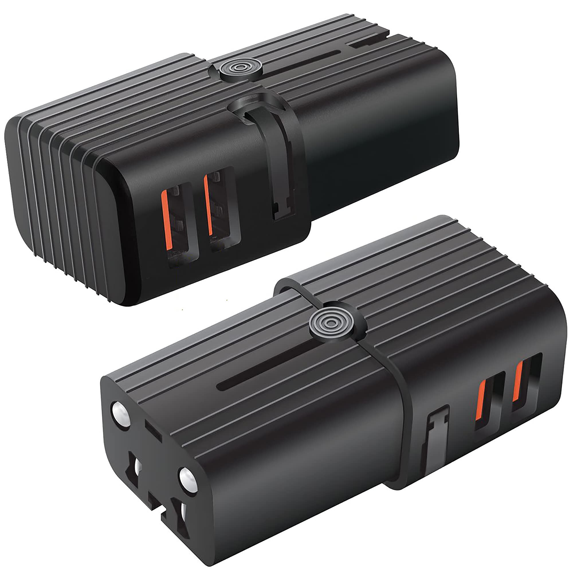 Dual Universal USB Adapter Works for JBL Tour Pro+ TWS for Worldwide Power and Travel Between US/EU/CN/AUS/NZ/UK